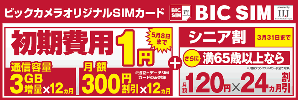 ビックカメラ | BIC SIM（ビックシム）