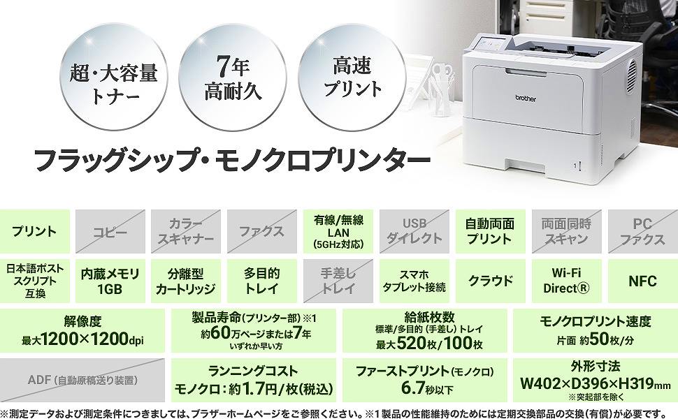 HL-L6310DW モノクロレーザープリンター JUSTIO(ジャスティオ) [A4サイズ] brother｜ブラザー 通販 | ビックカメラ.com
